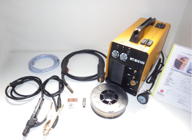 半自動溶接機WT－MIG160 自動車板金溶接セット | ノンガス兼用の高性能半自動溶接機